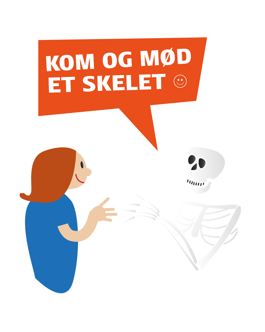 Åbent Hospital med ''Kom ind og kig!''-skilt